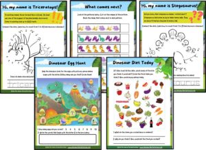 50+ Printable Dinosaur Worksheets. - Dinosaur Facts For Kids