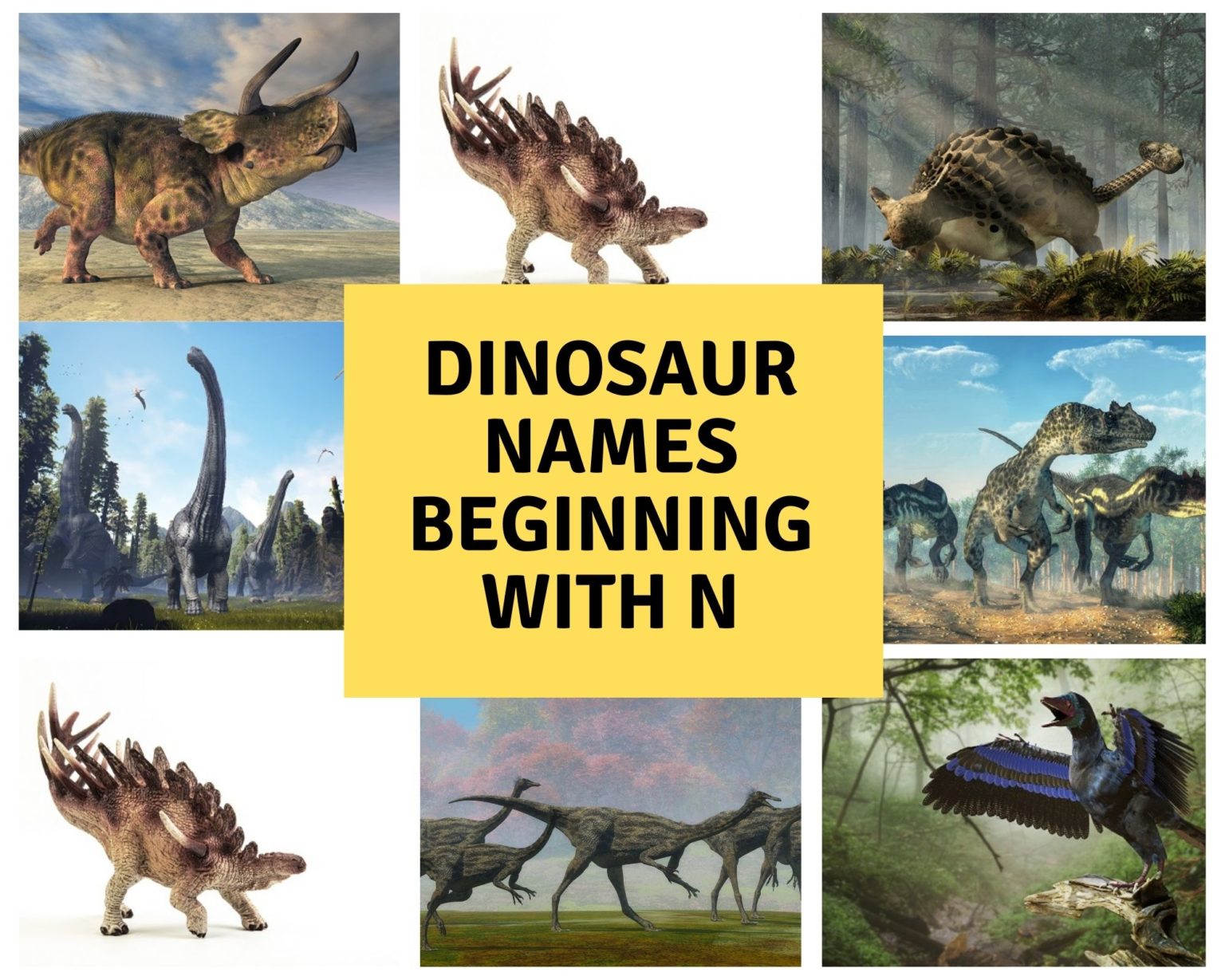All Dinosaur Names: Dinosaur A To Z List - Dinosaur Facts For Kids