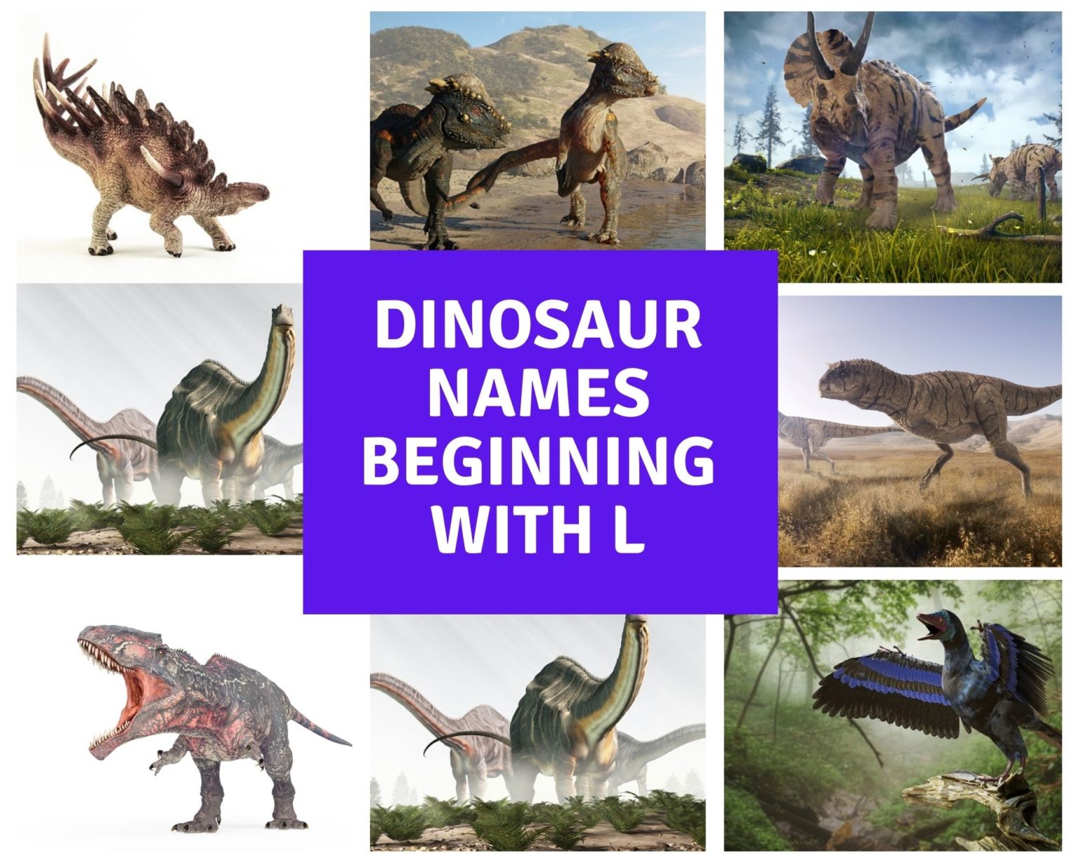 All Dinosaur Names: Dinosaur A To Z List - Dinosaur Facts For Kids